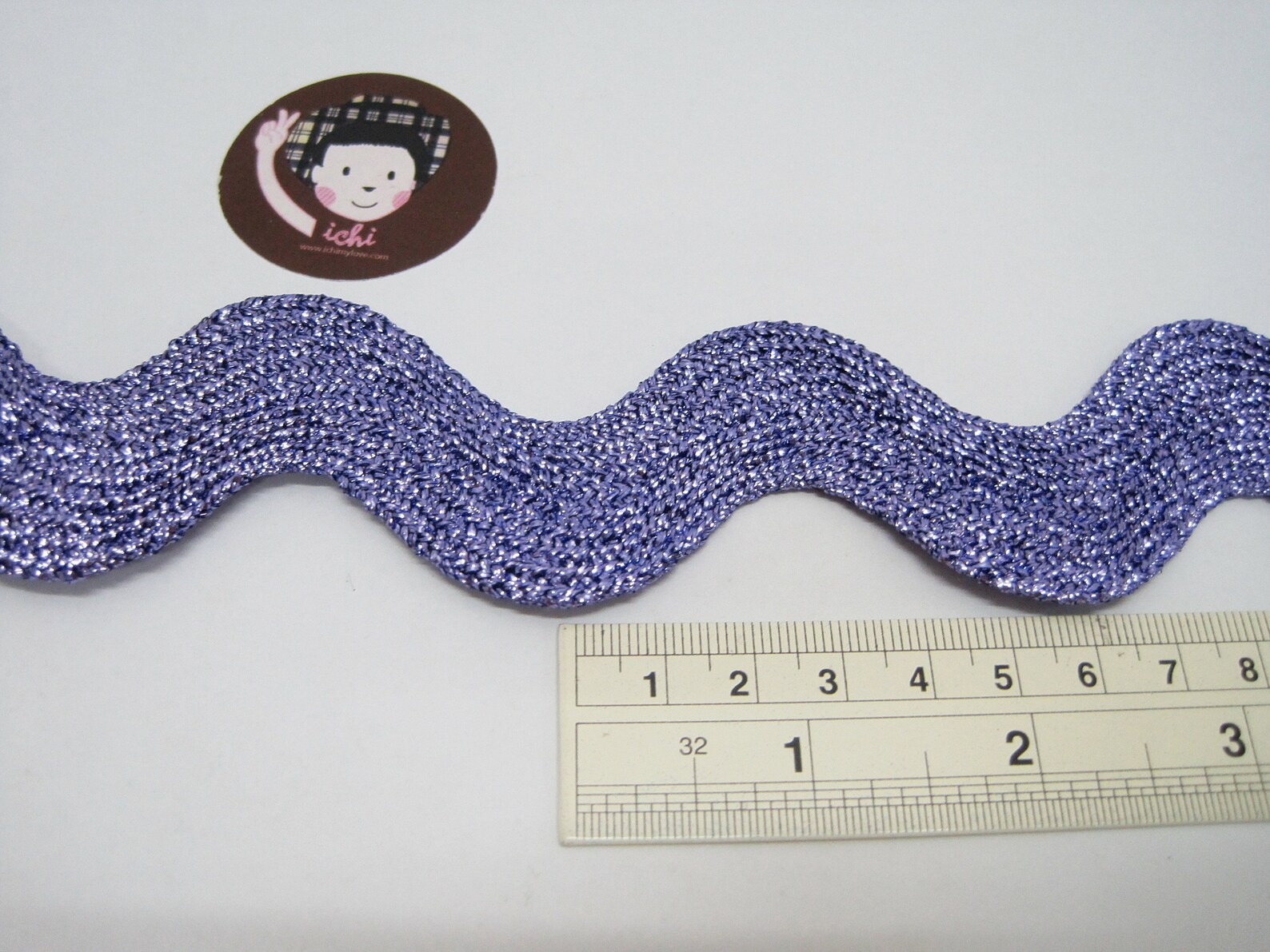 5 Yards Violet Jumbo Metallic Rick Rack Trim Metallic rick | Etsy