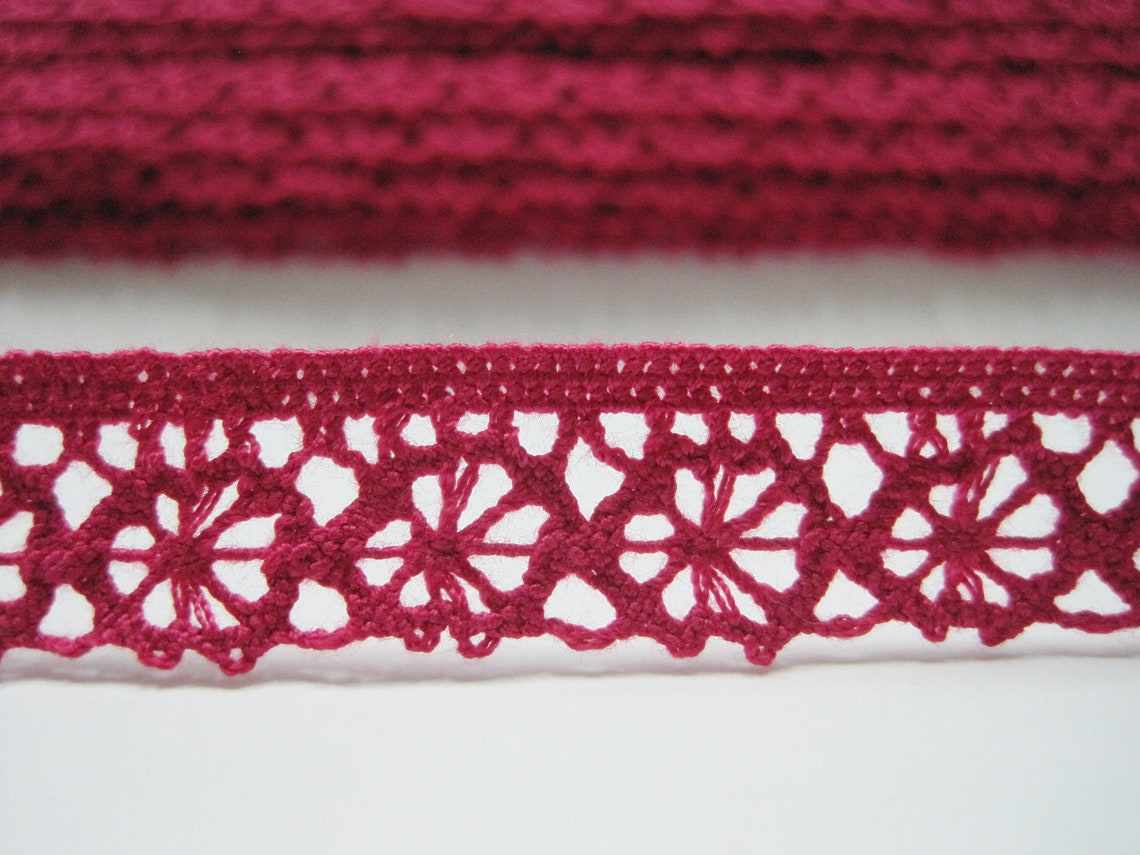 5 yards 9/16 Pink Crochet Lace Trims Lace Trim Crochet | Etsy
