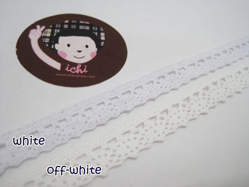 5 Yards 3/8 White Crochet Lace Trims Lace Trim Crochet - Etsy