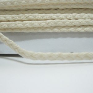 5 Yards 100% Cotton Braid, Natural Trim, Ivory Trim, Wholesale Trim ...