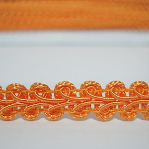 5 Yards 3/8 Orange Gimp Braided Trim Gimp Braid | Etsy