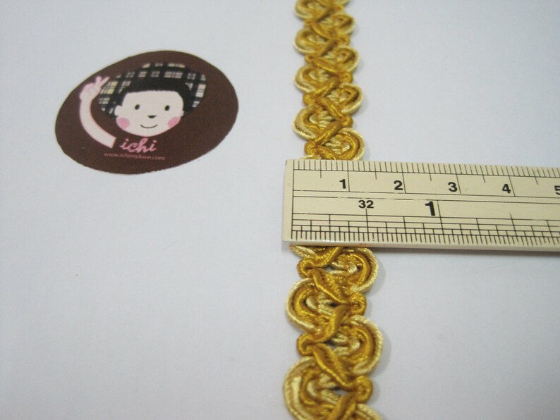 5 Yards Classic Gold Braid Braided Trim Loop Trim Braided - Etsy