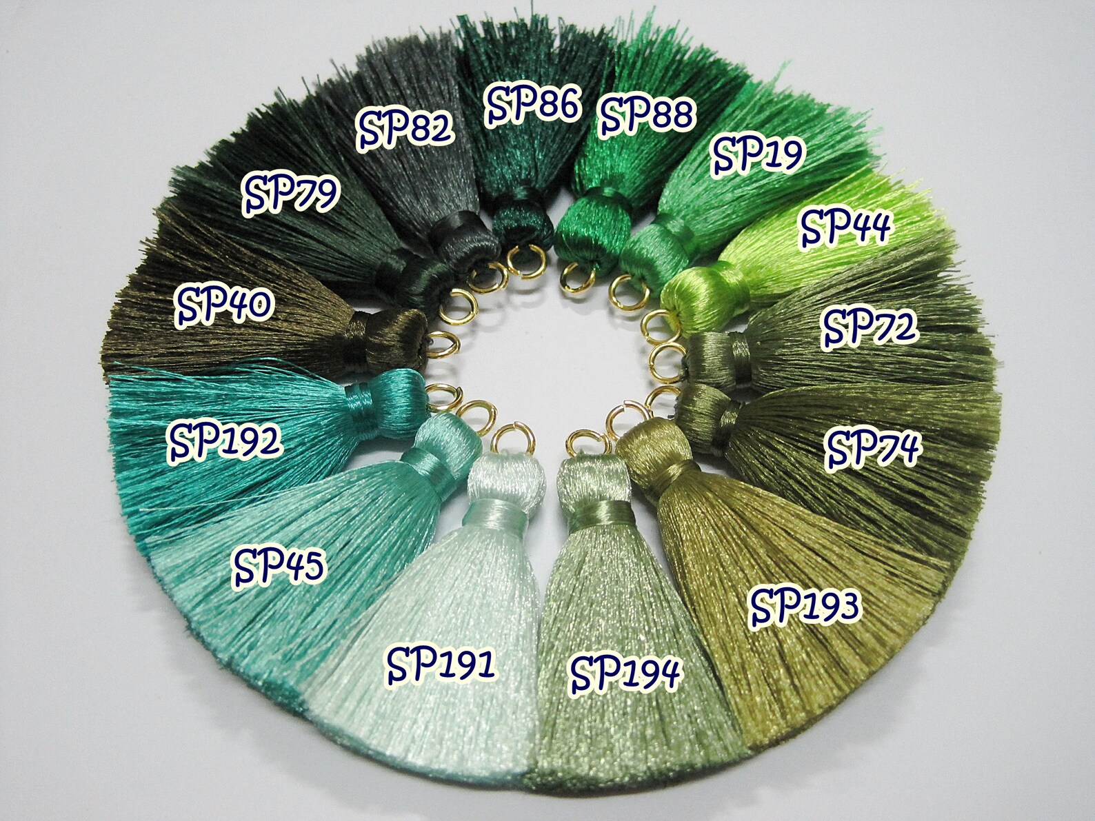 10 Pieces of Double Short Silk Tassel, Tiered Tassel, Stack Tassel ...