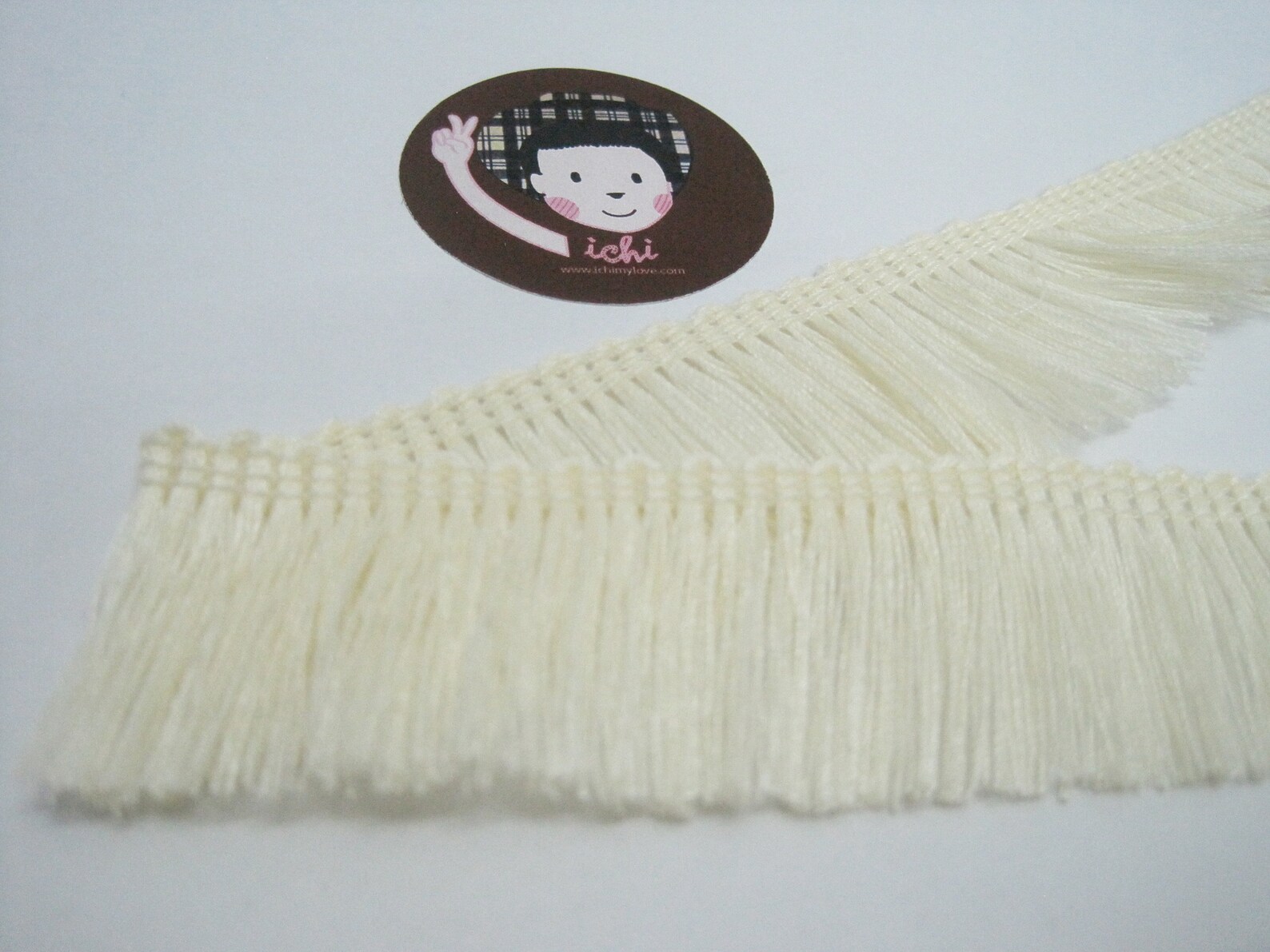 5 Yards Cream Cotton Tassel Trim, Cream Trim, Cream Tassel Fringe ...