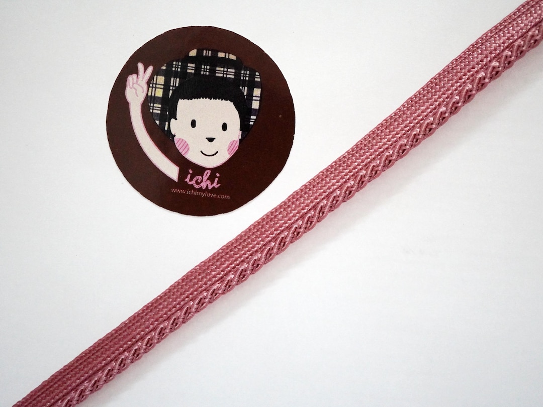 5 Yards Rose Pink Lip Cord Piping, Edge Piping, Decorative Edging, Lip ...