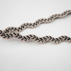 5 Yards Black Embroidered Rick Rack, Tiny Rick Rack, Mini Rick Rack ...