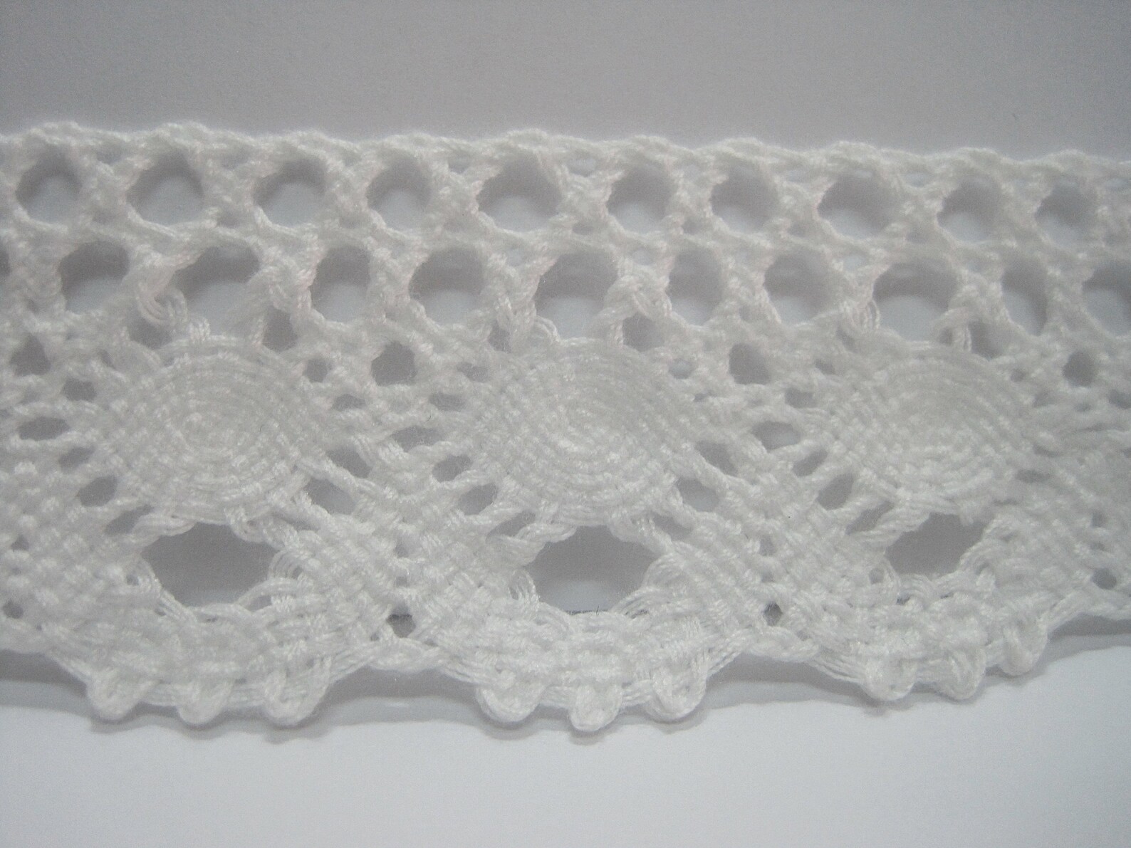 5 Yards Off-white Wide Cotton Lace Trim Crochet Lace Trim - Etsy