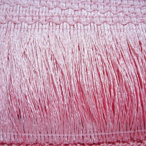 1 Yard 3" Pink Chainette Fringe, Pink Trim, Fringe Tassel Trim ...