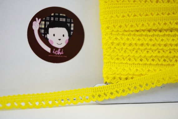 5 Yards Bright Yellow Lace Trim Lace Trim Lace Trim Ribbon | Etsy