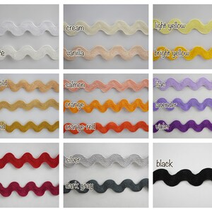 5 Yards 1/2" White Rick Rack Trim, White Ric Rac Trim, Rick Rack Lot ...