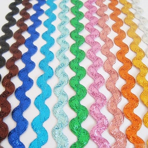 1 Pack (36 Yards) Metallic Rick Rack Trim, Wholesale Rick Rack, Ric Rac ...