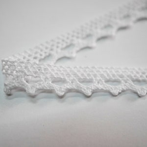 5 Yards White Triangle Crochet Lace Trim, Lace Trim, Crochet Lace Trim ...