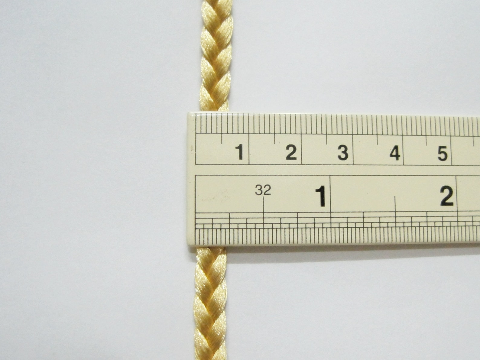 5 Yards 1/4 Braided Cord Gold Cord Flat Braided Cord | Etsy