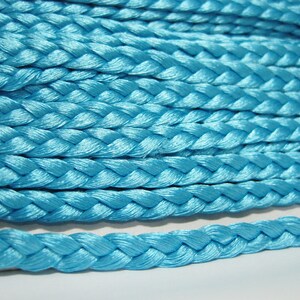 5 Yards 1/4" Turquoise Braided Cord - Etsy