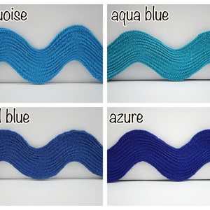5 Yards Blue Jumbo Rick Rack Trim, Blue Rick Rack, Rick Rack Trim, Rick ...