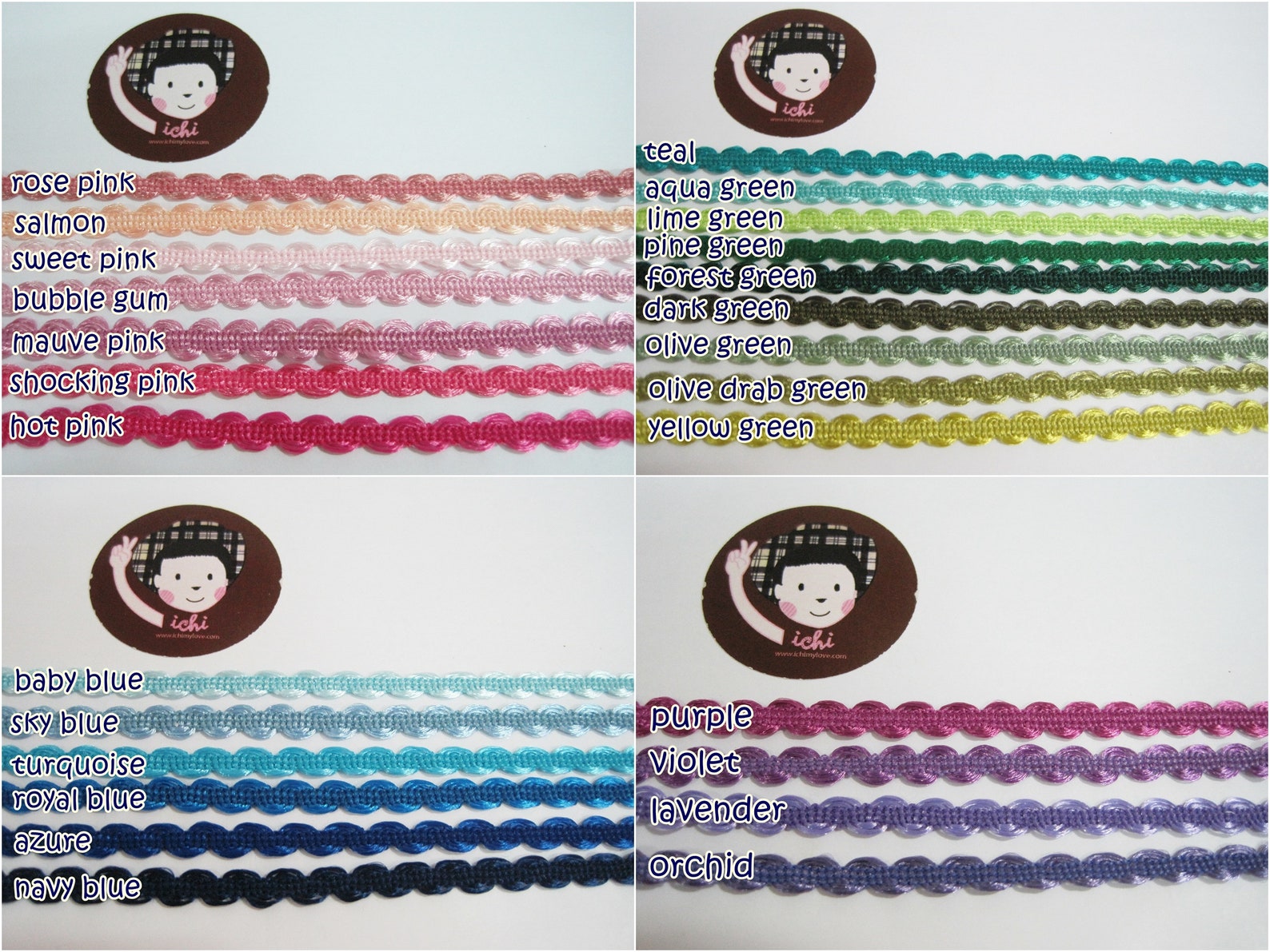 5 Yards 1/4 Purple Shiny Braid Braided Trim Braid Lace | Etsy