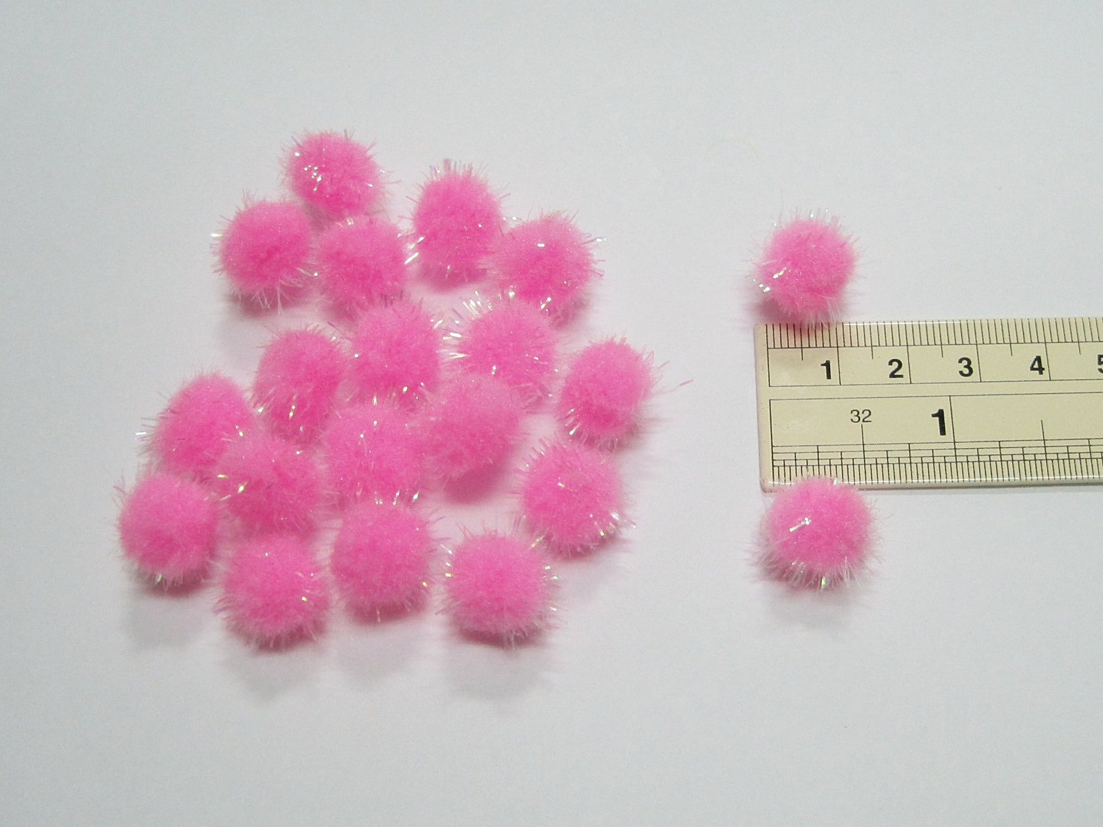 20 Pcs 3/8 Pom Pom Pink Pom Poms Wholesale Pom Poms - Etsy