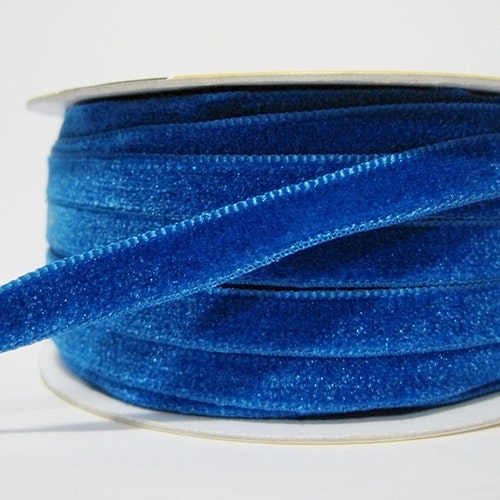 5 Yards 3/8 Baby Blue Velvet Ribbon Blue Ribbon Ribbon - Etsy