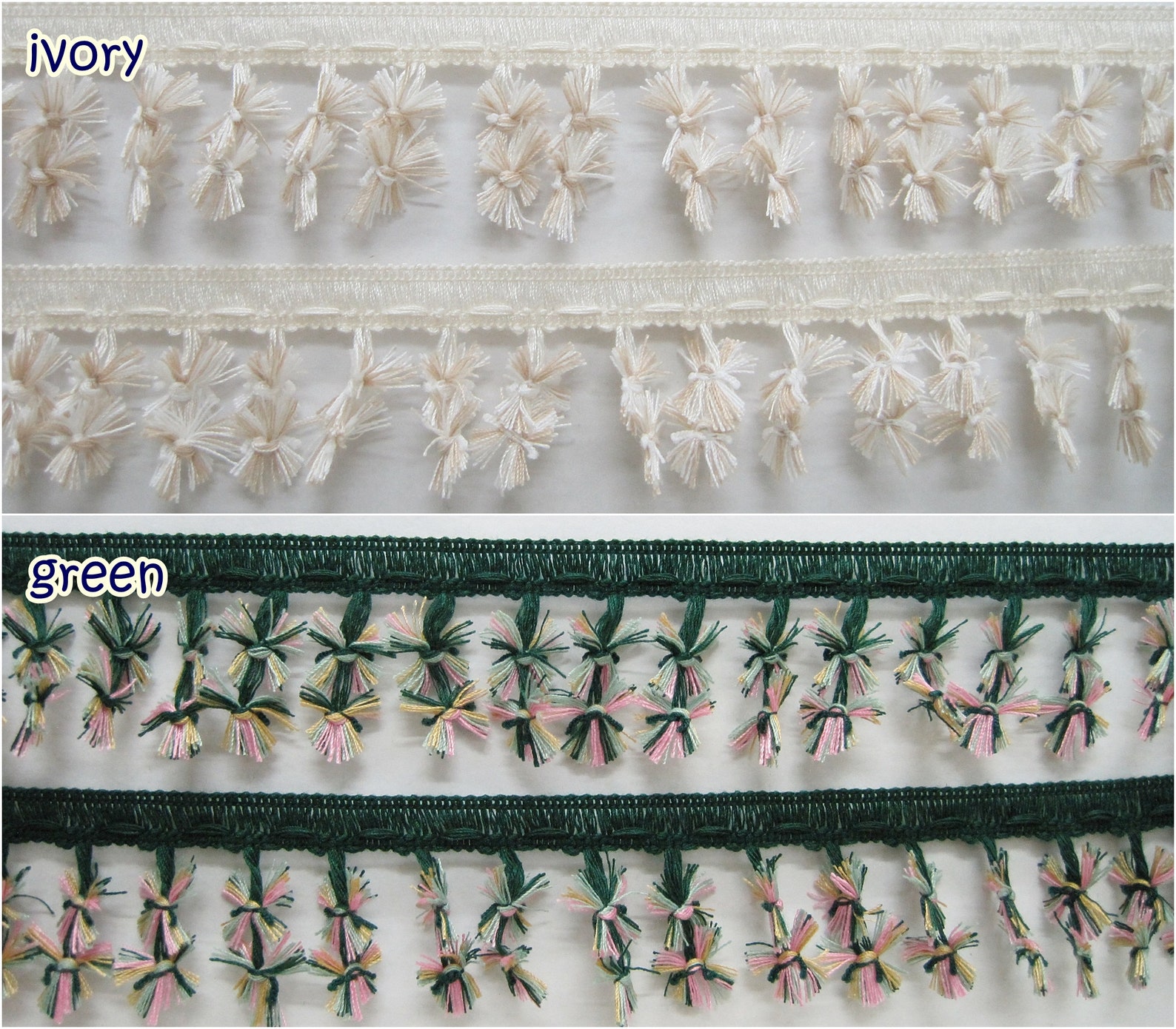 5 Yards Ivory Fly Fringe Ivory Flower Trim Flower Braid - Etsy