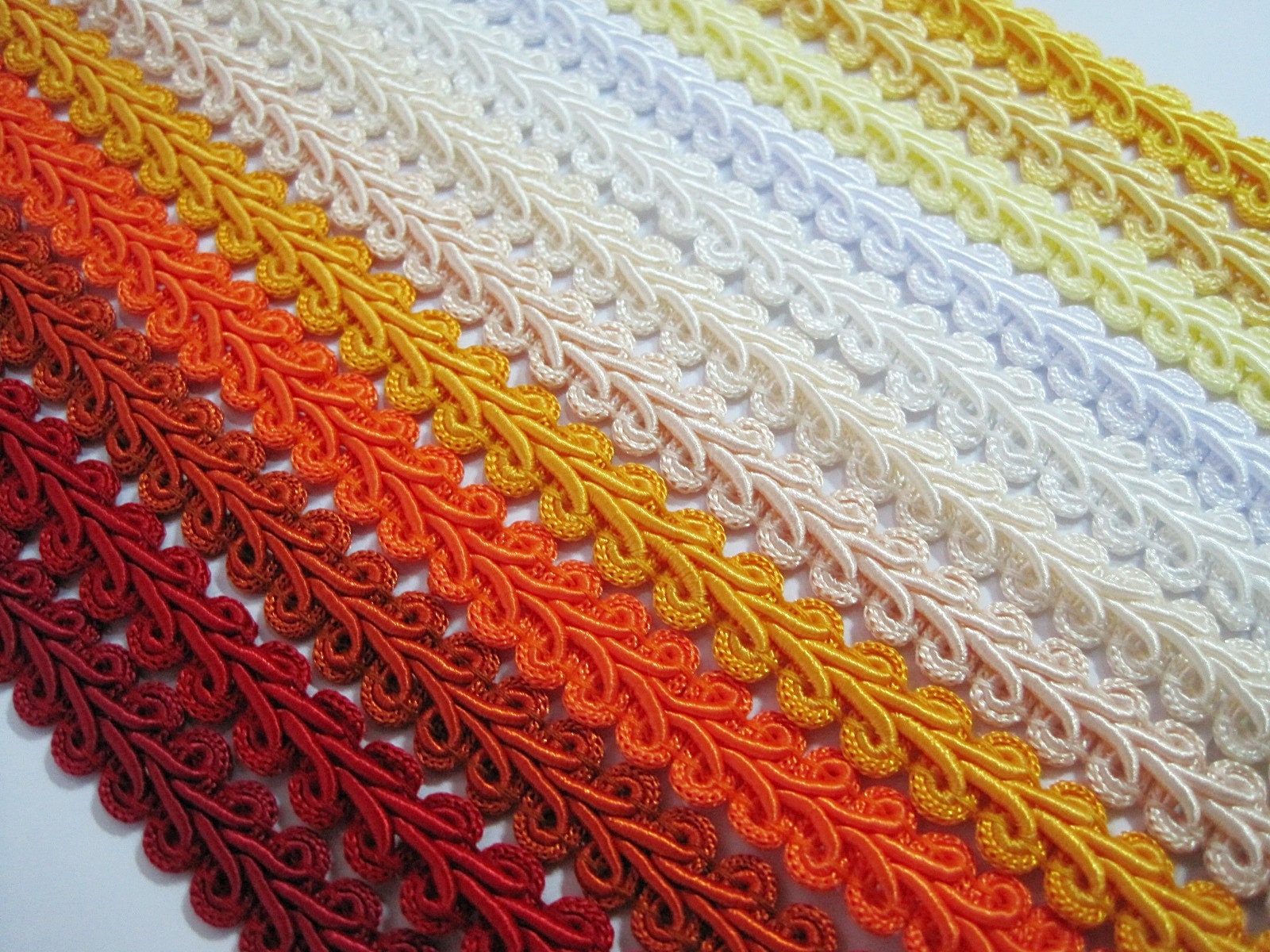 5 Yards 1/2 Red Gimp Braided Trim Gimp Braid Braided | Etsy