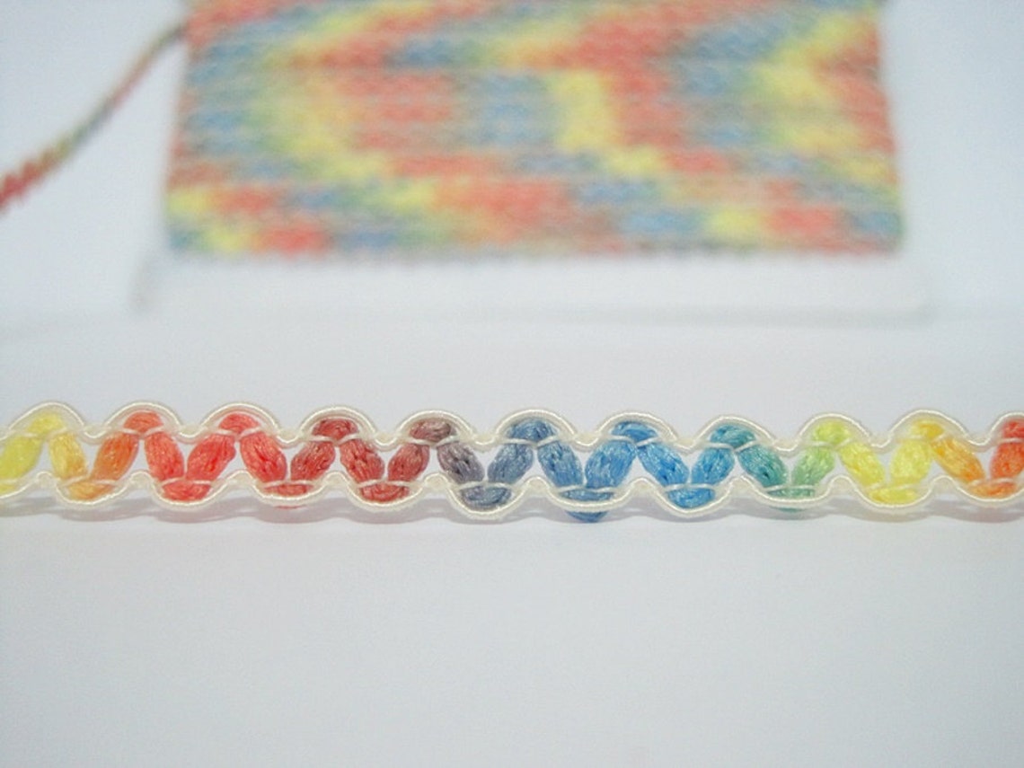 5 Yards Multicolored Rick Rack Trim Ric Rac Trim Rick Rack - Etsy