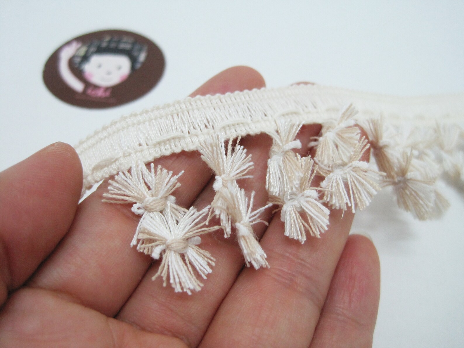 5 Yards Ivory Fly Fringe Ivory Flower Trim Flower Braid - Etsy