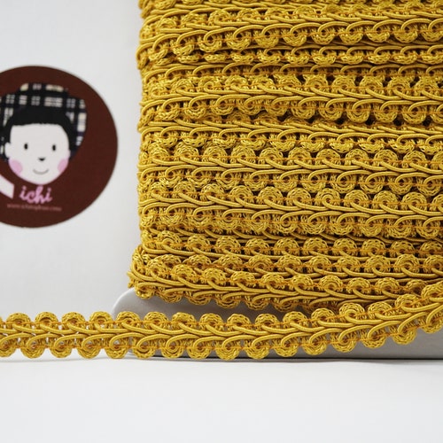 5 Yards 3/8 Classic Gold Gimp Braided Trim Gimp Braid - Etsy