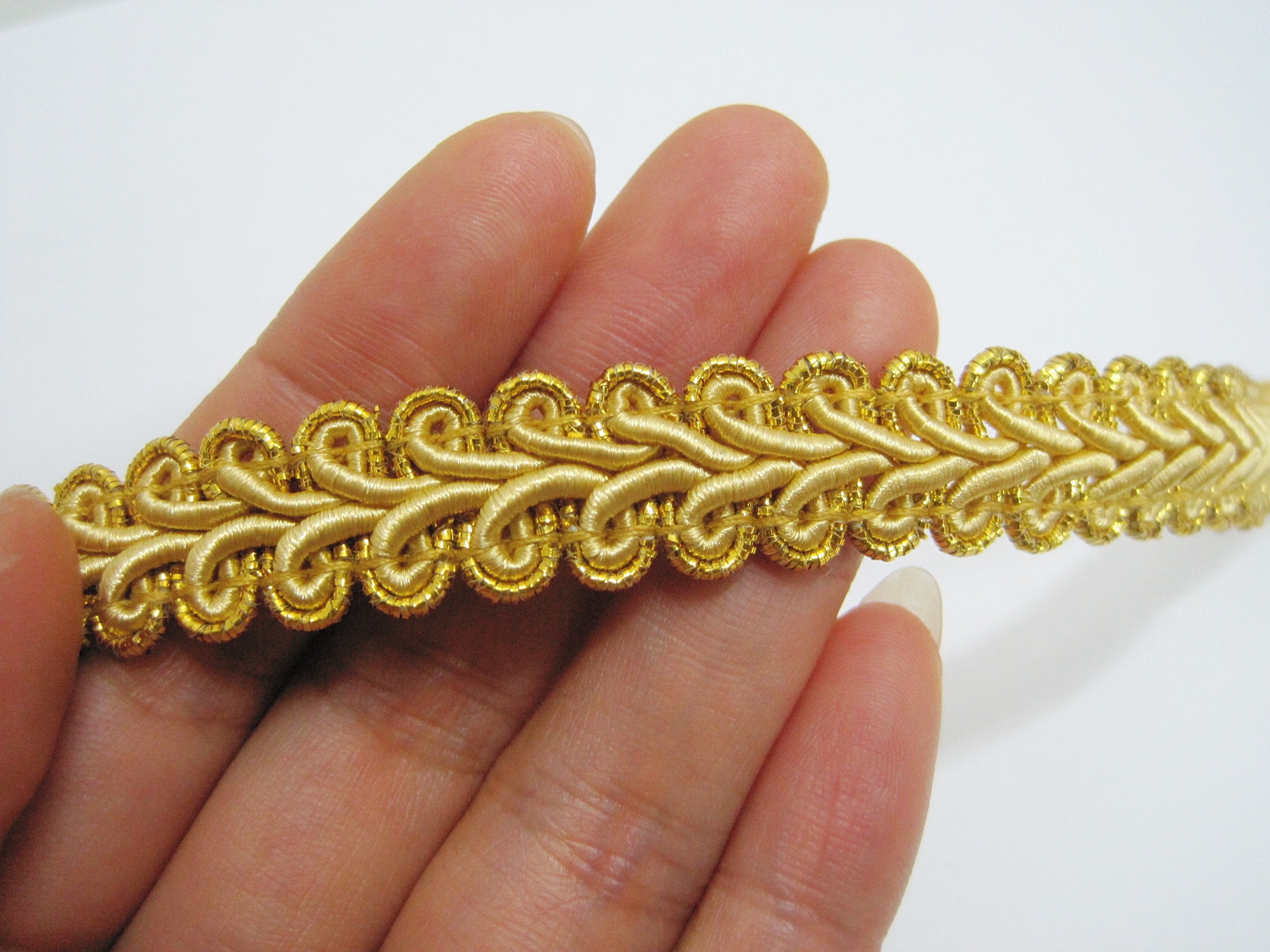 5 Yards 1/2 Gold Gimp Braided Gold Metallic Edge Trim - Etsy Australia