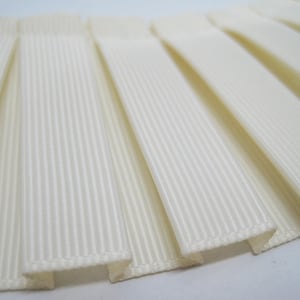 1 Yd 2" Cream Grosgrain Box Pleated Trim, Box Pleated Trim, Box Pleated ...