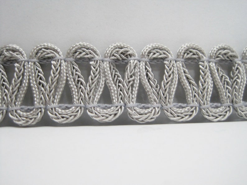 5 Yards 3/4 Silver Braid Trim Silver Gimp Braid - Etsy