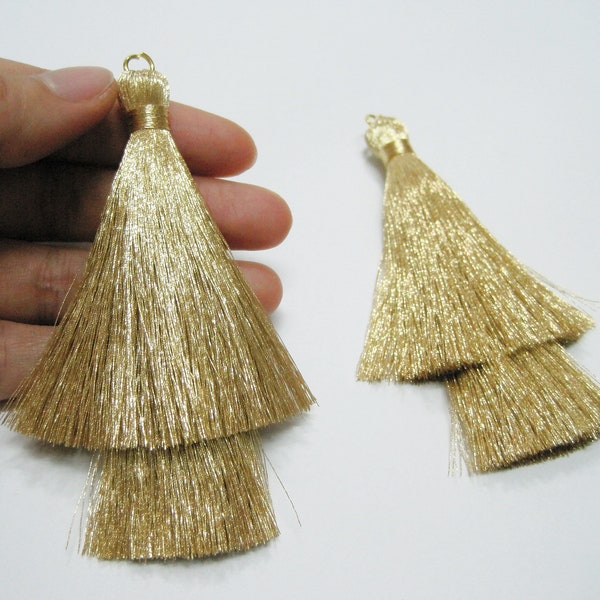Metallic Tassels - Etsy