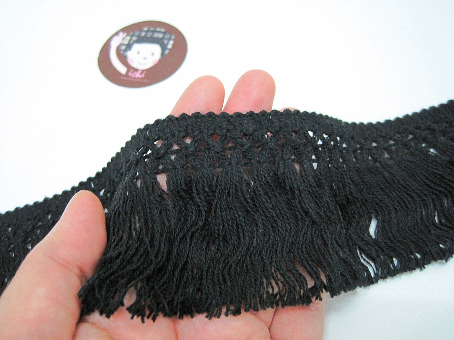 5 Yd 2 Black Cotton Tassel Trim Black Trim Wholesale | Etsy