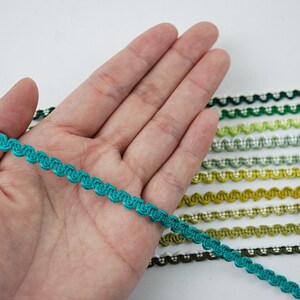 5 Yards Green Braided Trim, Green Braid, Pink Lace, Decorative Lace ...