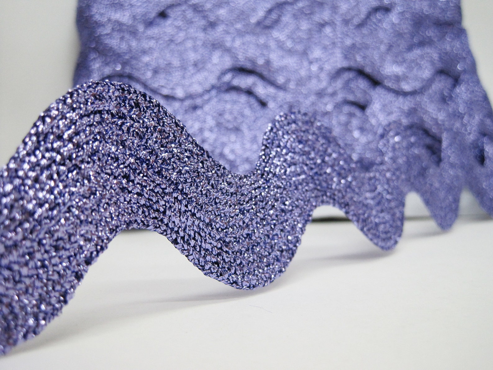 5 Yards Violet Jumbo Metallic Rick Rack Trim Metallic rick | Etsy