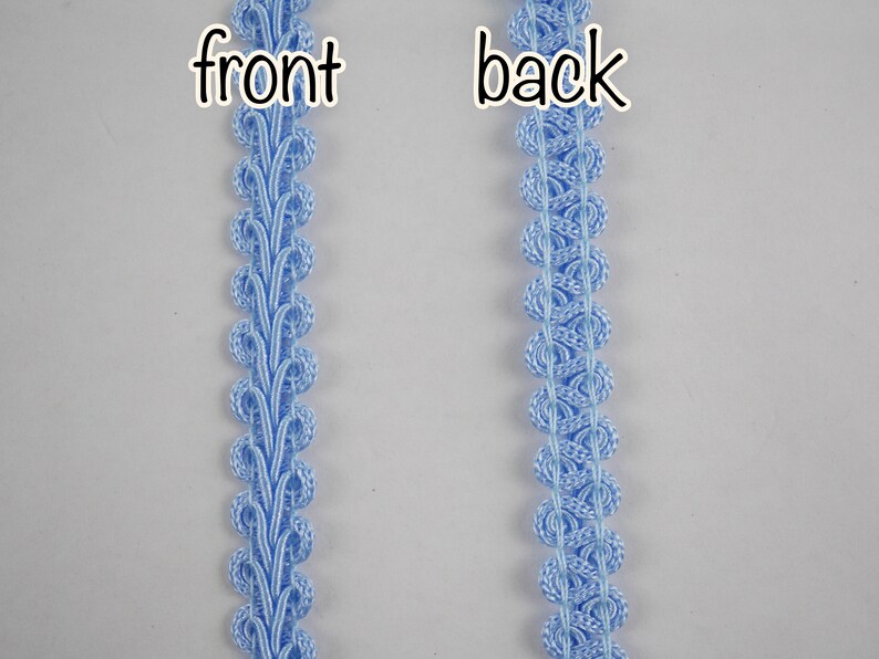 5 Yards 3/8 Light Blue Gimp Braided Trim Gimp Braid - Etsy