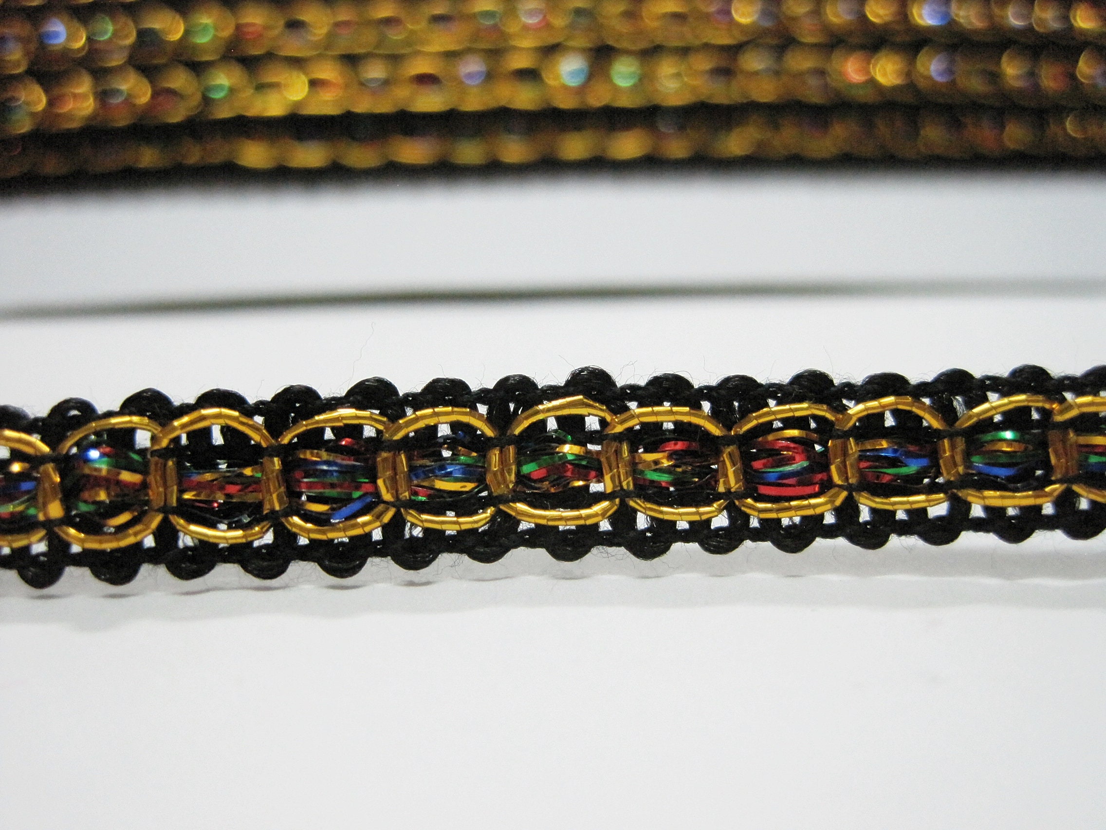 5 Yards 5/16 Braid Trim Black-Gold Braid trim Gimp | Etsy