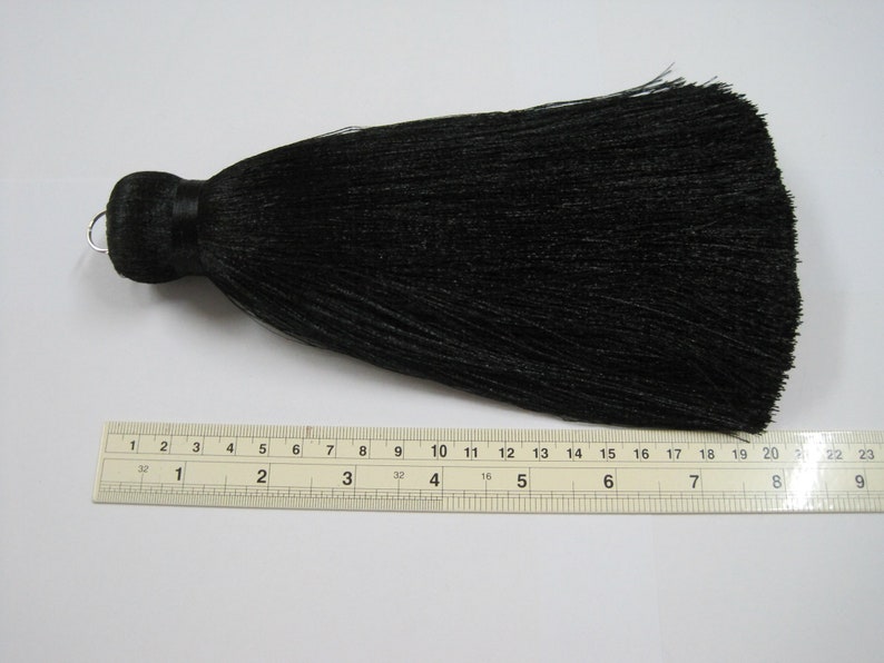 1 Pc Jumbo Tassel, Black Tassel, Wholesale Tassels, Jumbo Silk Tassel ...