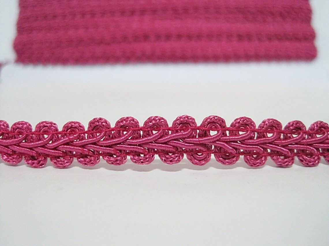 5 Yards 3/8 Hot Pink Gimp Braided Trim Gimp Braid | Etsy