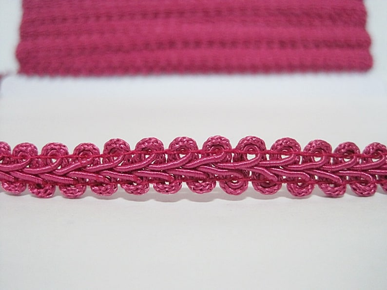 5 Yards 3/8 Hot Pink Gimp Braided Trim Gimp Braid | Etsy