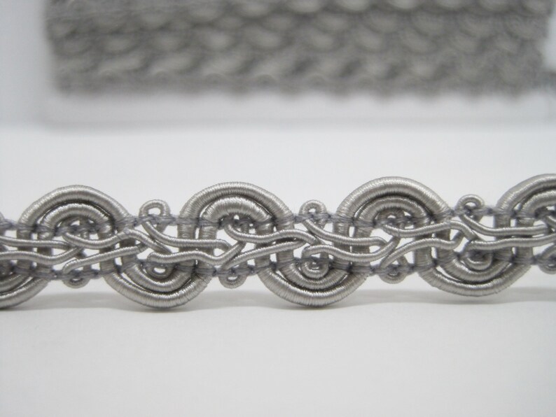 5 Yards 1/2 Silver Braid Trim Silver Gimp Braid - Etsy