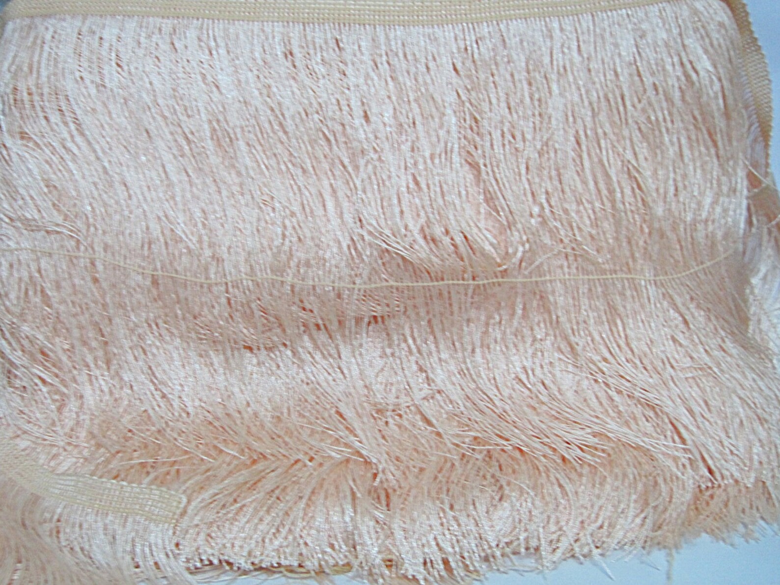 1 Yard 4 to 10 Peach Pink Chainette Fringe Pink | Etsy