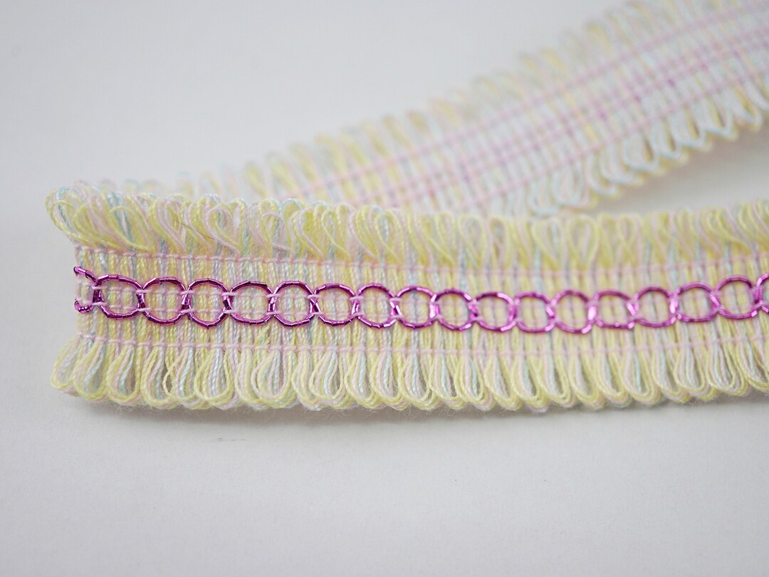 5 Yards 3/4" Pastel Tassel Loop Trim, Tassel Trim, Wholesale Trim ...