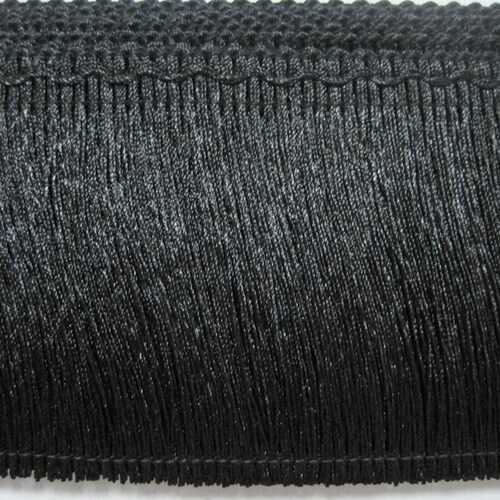 1 Yard 3 Black Chainette Fringe Black Trim Fringe - Etsy