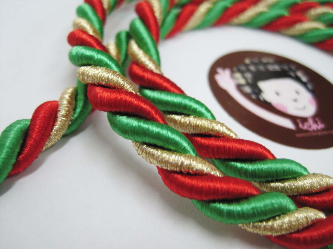5 Yd 7 Mm. Christmas Cord, Christmas Trim, Christmas Decor, Gold ...