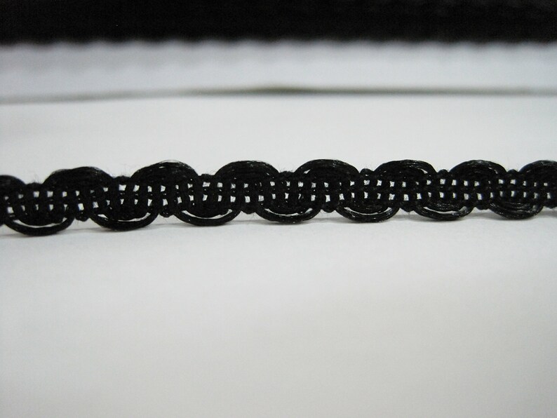 5 Yards 1/4 Black Shiny Braid Braided Trim Braid Lace - Etsy