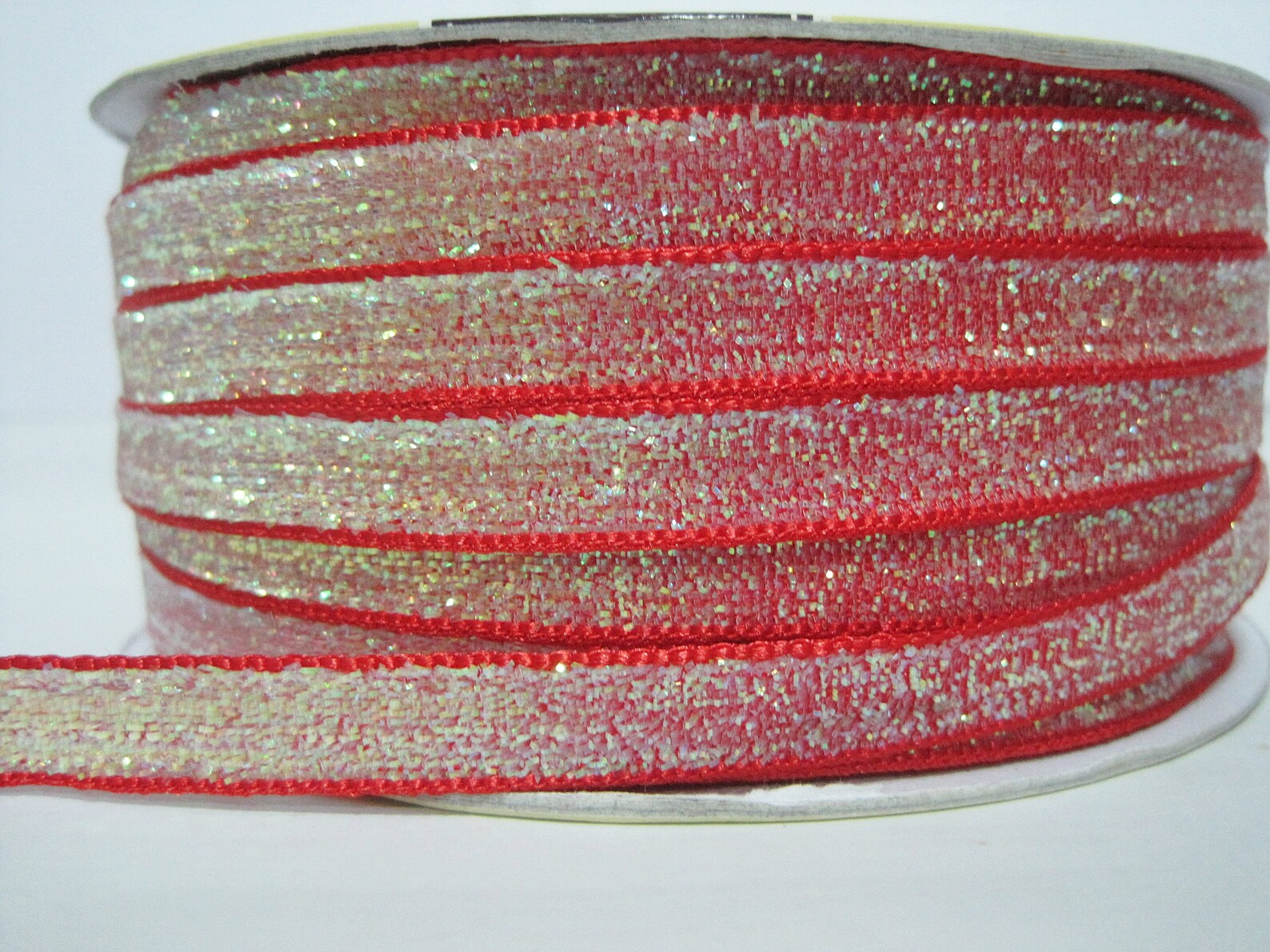 5 Yards Red Glitter Ribbon 3/8 Glitter Yarn Metallic - Etsy