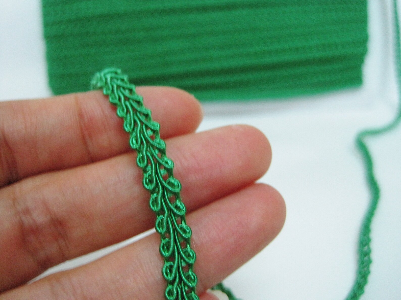 5 Yards 3/16 Green Gimp Braided Trim Gimp Braid | Etsy