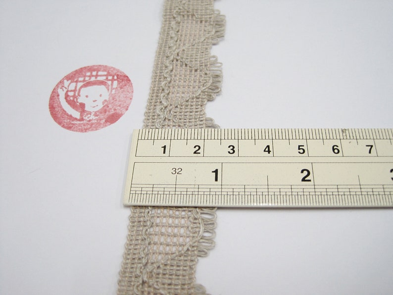 5 Yards 100% Linen Lace Natural trim wholesale trims linen | Etsy