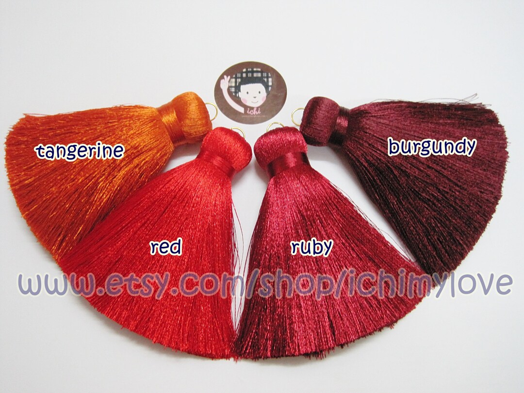 1 Pc Red Big Tassel, Red Tassels, Wholesale Tassels, Jumbo Silk Tassel ...