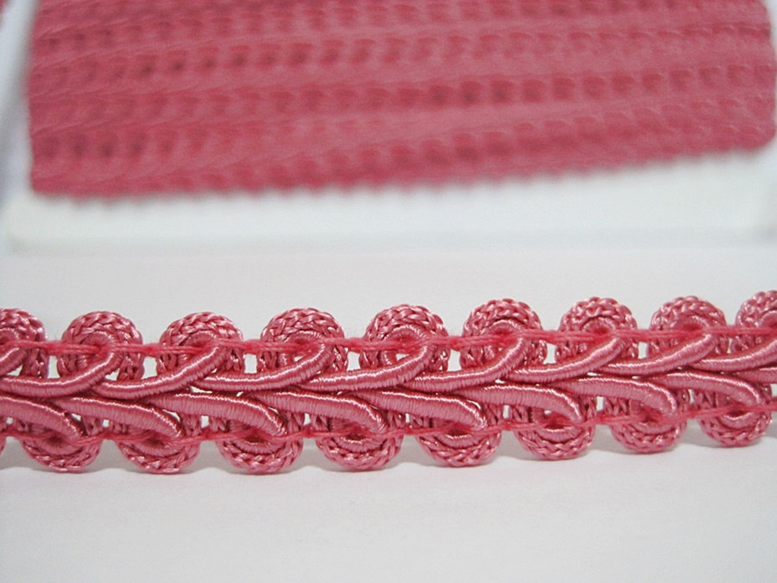 5 Yards 1/2 Shocking Pink Gimp Braided Trim Gimp Braid | Etsy